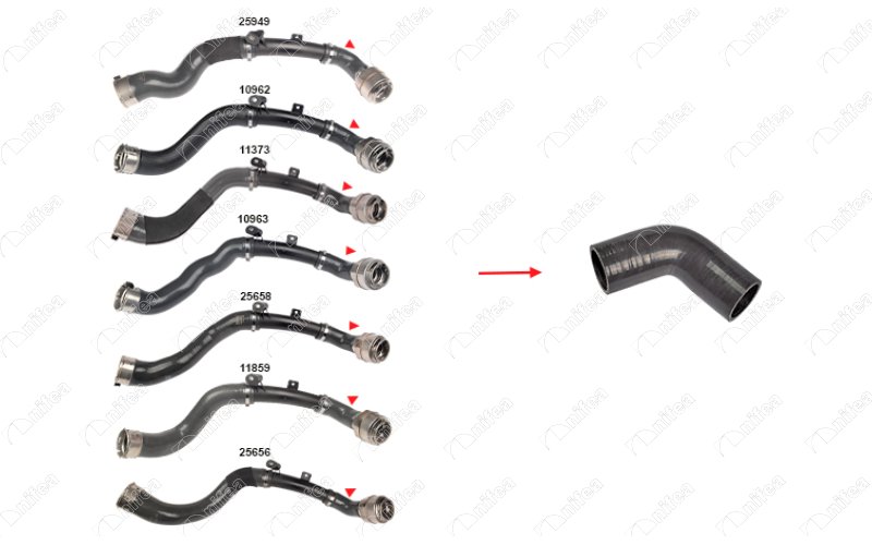 11017 - 144607725R - Turbo Hose excludıng Plastıc Pıpe - Narin Kauçuk
