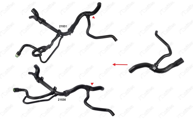 21530 - 1336119, GM 90529505 - Radıator Outlet Hose - Narin Kauçuk